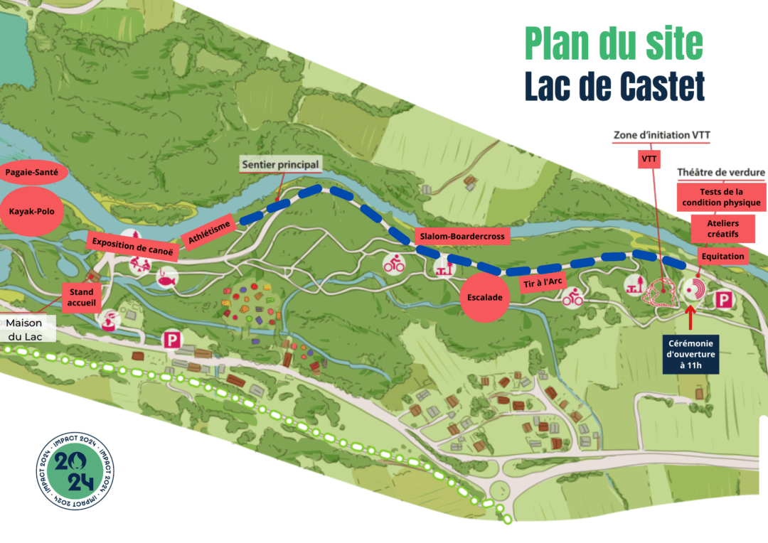 Sur la route des Jeux au Lac de Castet - CDOS 64